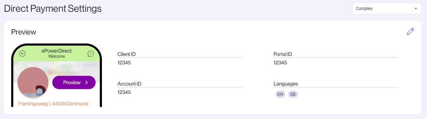 How to configure direct payment