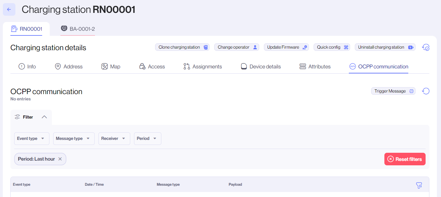 Charging Station Details